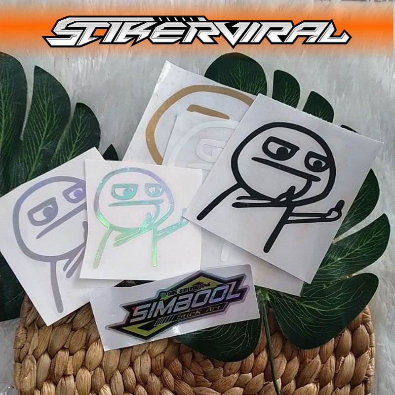 Jual REALPICT!! STIKER FUCEK jaritengah mobil motor CUTTING STICKER ...