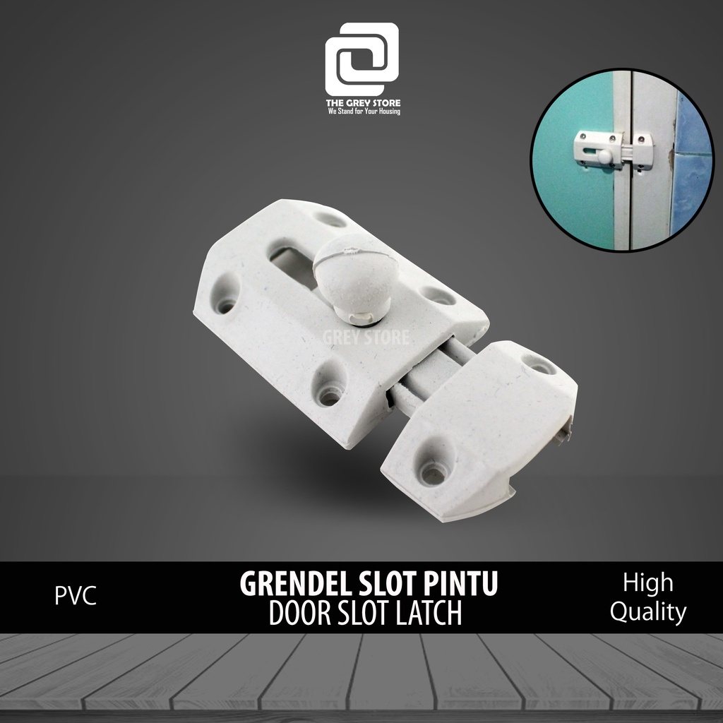 Jual Grendel Selot Pintu PVC Kamar Mandi 1 pcs + Skrup / putih | Shopee ...