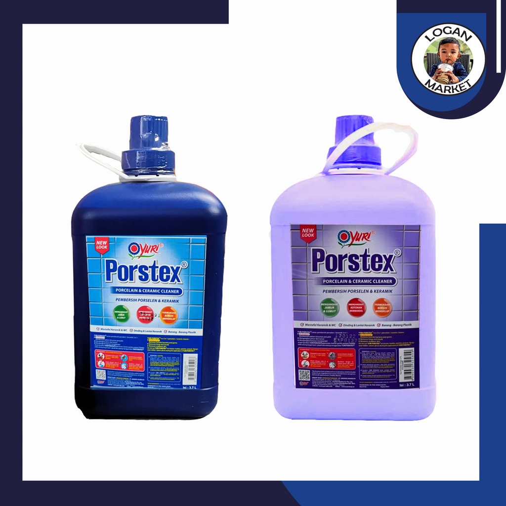 Jual Yuri Porstex Biru Ungu 3.7 3,7 Liter Ltr Pembersih Lantai Keramik ...