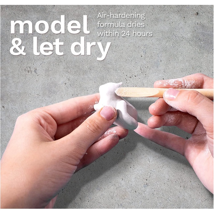 Jual Das Clay Modelling 1000 gr Silver Stone Abu Abu Air Dry Tanah Liat ...