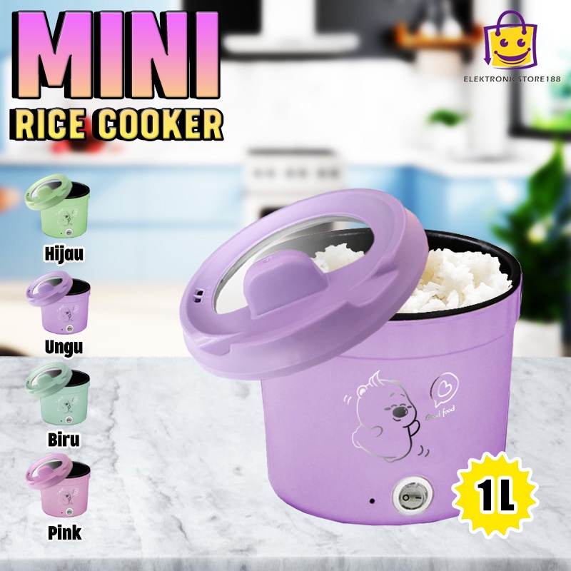 Jual (E.S) Rice Cooker Mini Serbaguna Panci Listrik 1Liter Bisa Penanak ...