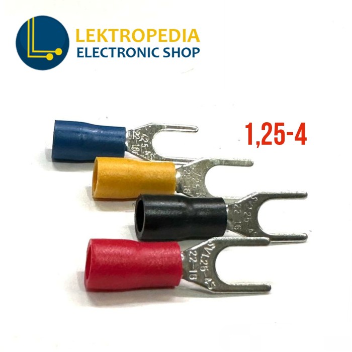 Jual Skun Y 1,25-4 / 1,5mm Merah Hitam Biru Kuning Garpu 1.25-4 1.5 1,5 mm | Shopee Indonesia