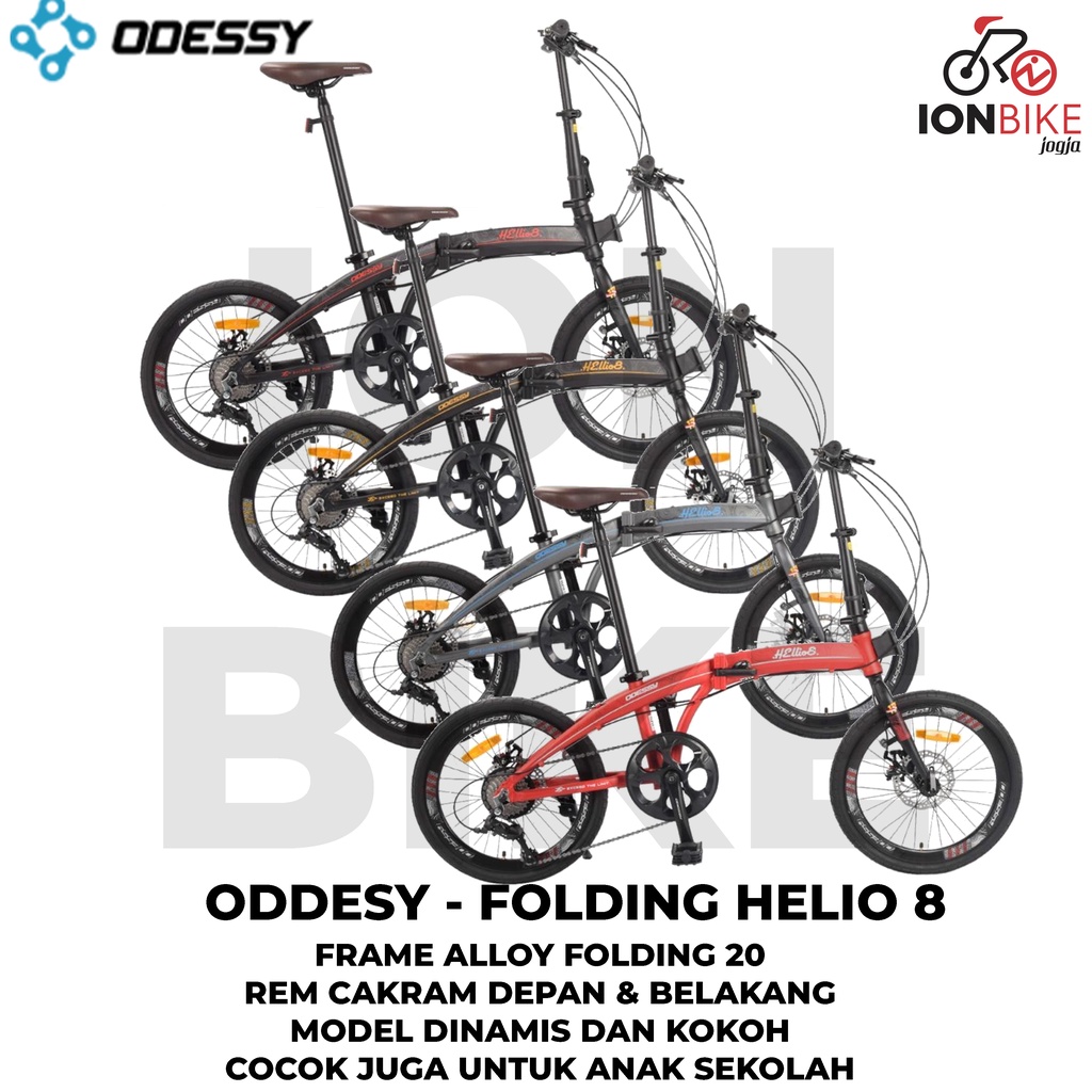 Jual Sepeda Lipat 20 Odessy Helio 8 Alloy Terbaru Seli Folding Bike ...
