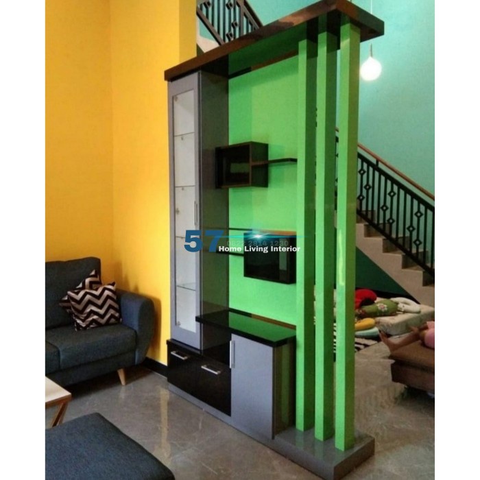Jual Lemari Partisi Penyekat Ruangan Minimalis Bahan Plywood HPL Free ...