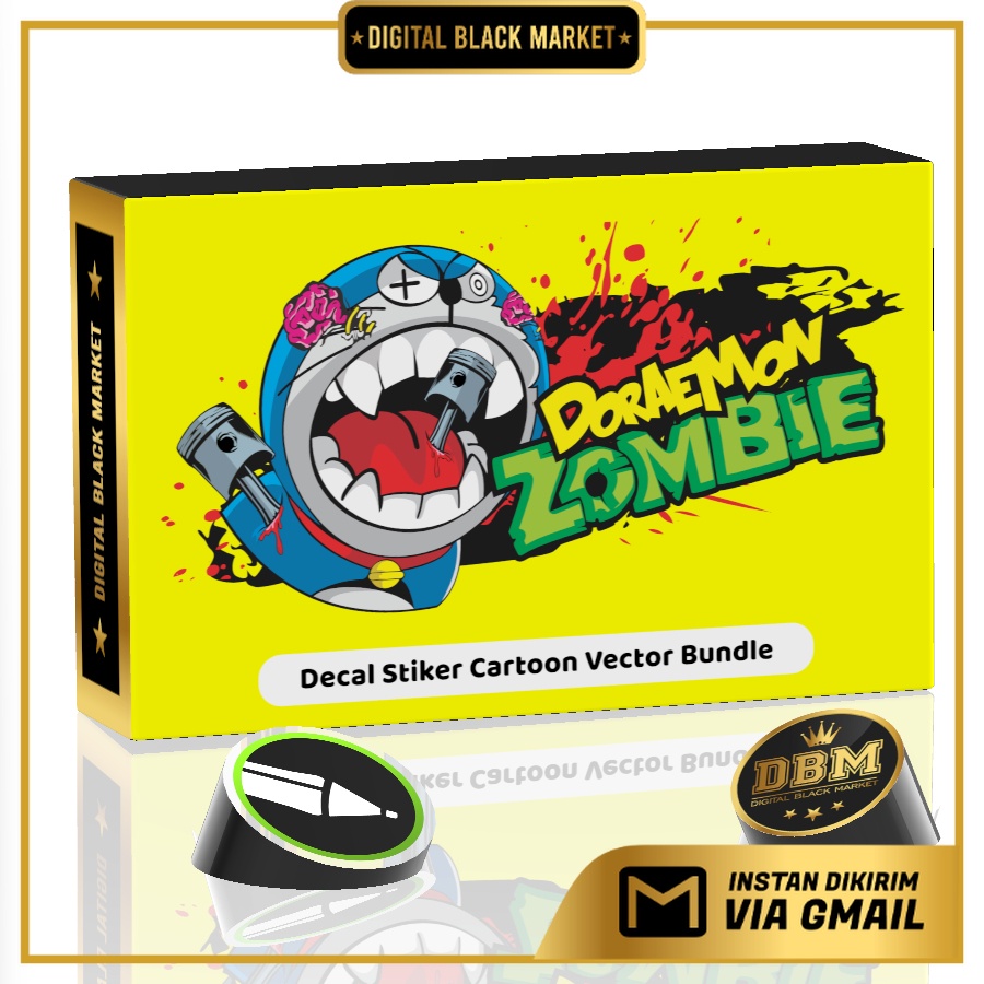 Jual Decal Stiker Cartoon Vector - Coreldraw | Shopee Indonesia