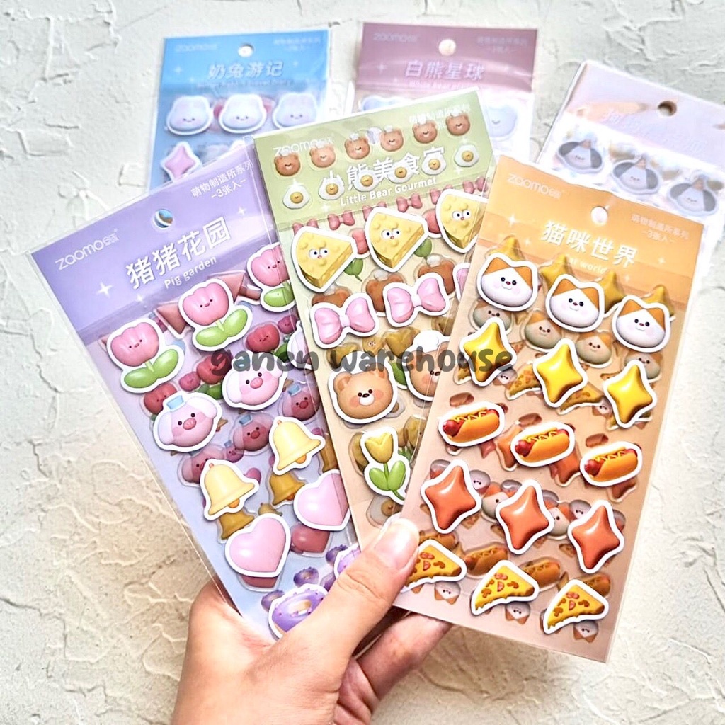 Jual [GW] Sticker 3 Lembar Kawai Korean Stiker Deco | Shopee Indonesia