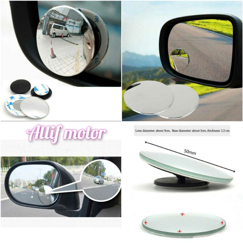 Jual BLIND SPOT Mirror 36° Kaca Spion Cembung Mobil Dan Motor (2pc ...