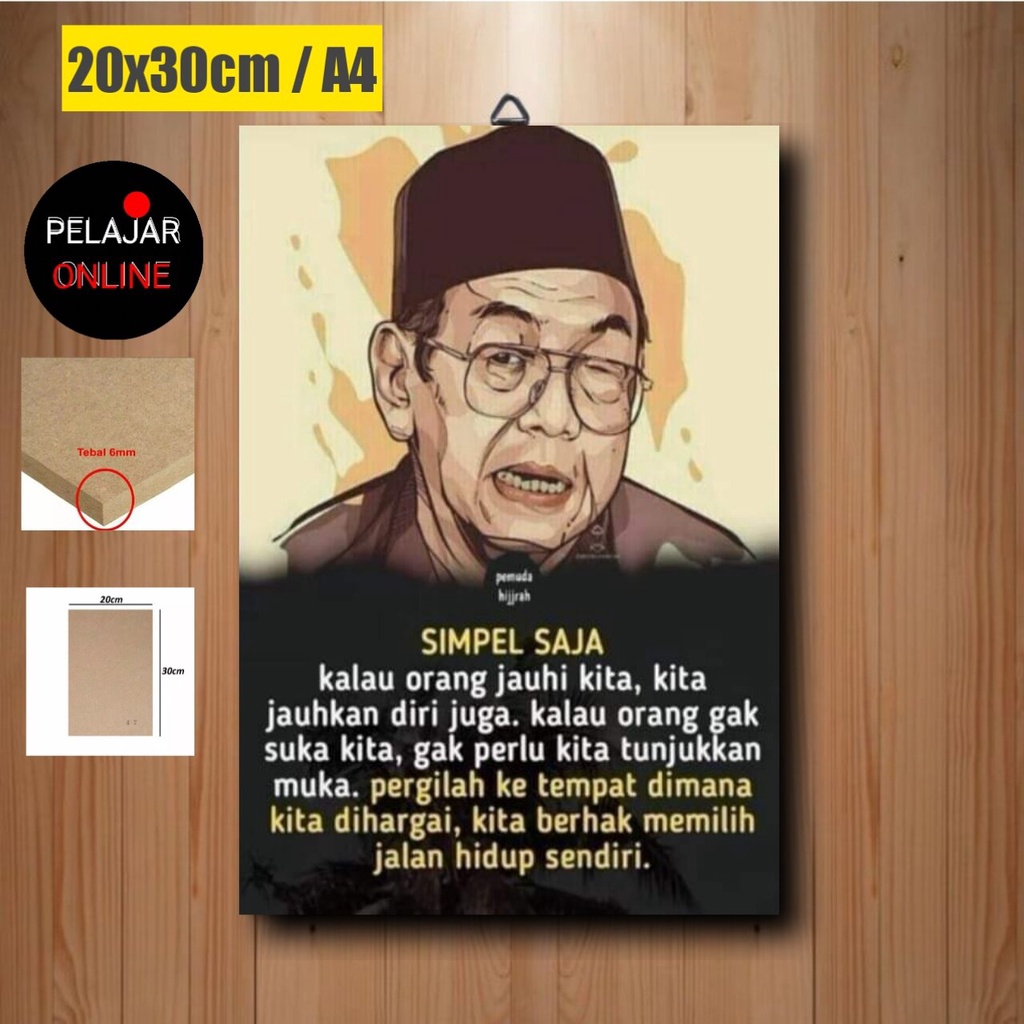 Jual hiasan dinding quotes motivasi - poster bingkai - kata motivasi ...