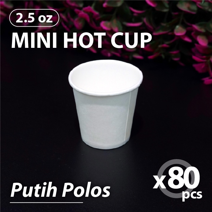 Jual Pak isi 80 pcs - Mini Cup 2.5oz Tester - 2.5 oz Gelas Kertas ...