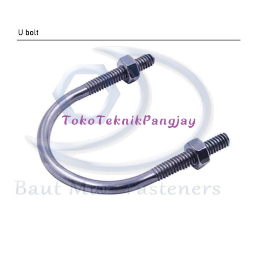 Jual U Bolt besi -1" inch - UBolt pipa | Shopee Indonesia