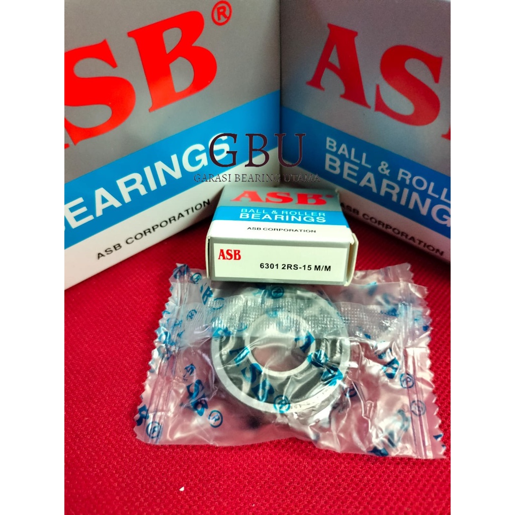 Jual Bearing 6301 2RS 15mm ASB ORIGINAL | Shopee Indonesia