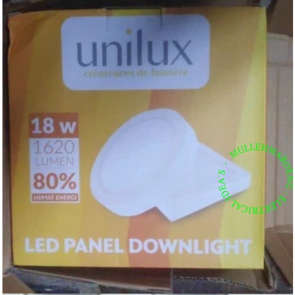 Jual LAMPU DOWNLIGHT LED PANEL OB OUTBOW BULAT 18W 18 W WATT UNILUX - Putih | Shopee Indonesia
