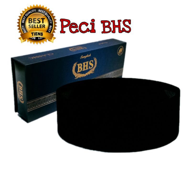 Jual Peci Kopiah BHS Peci hitam polos BHS Songkok Classic AC | Shopee ...