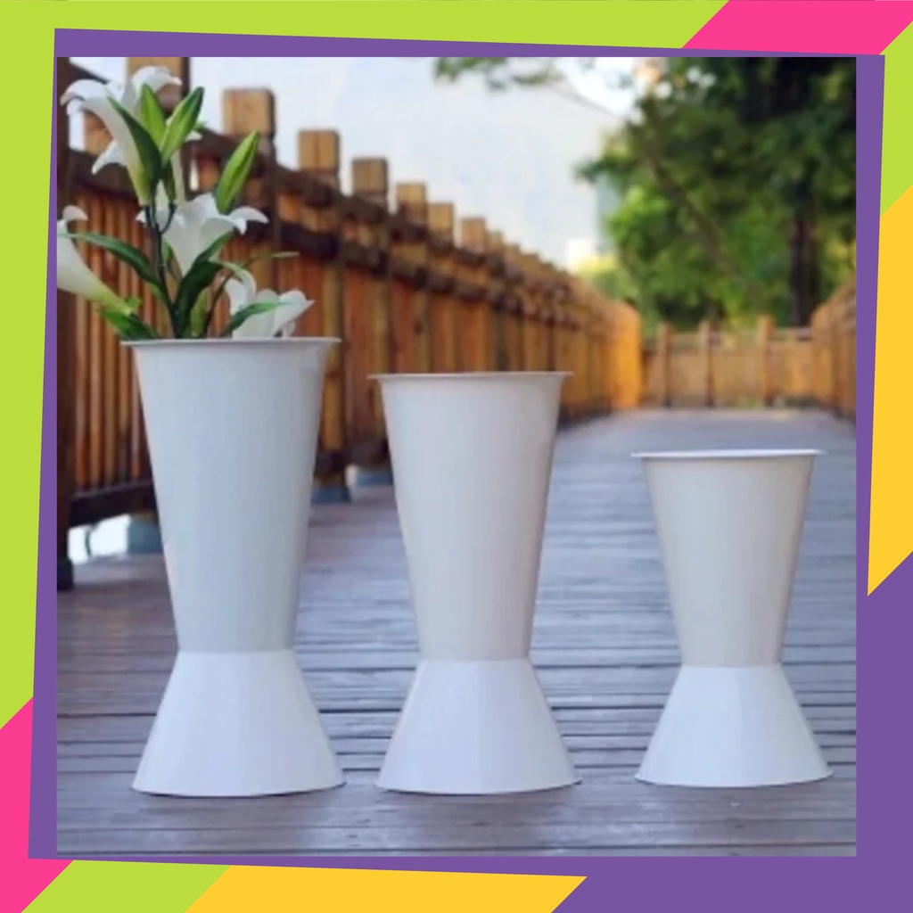 Jual 1861 / Pot bunga plastik tanaman hias artificial / Vas bunga ...