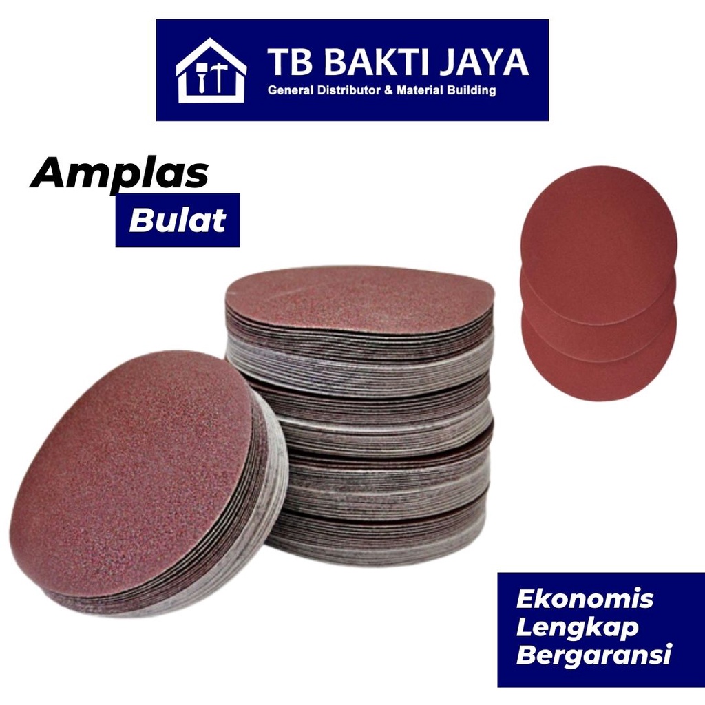 Jual Amplas Bulat 4 Inch / Amplas Bulat Tempel / Amplas Bulat Velcro ...