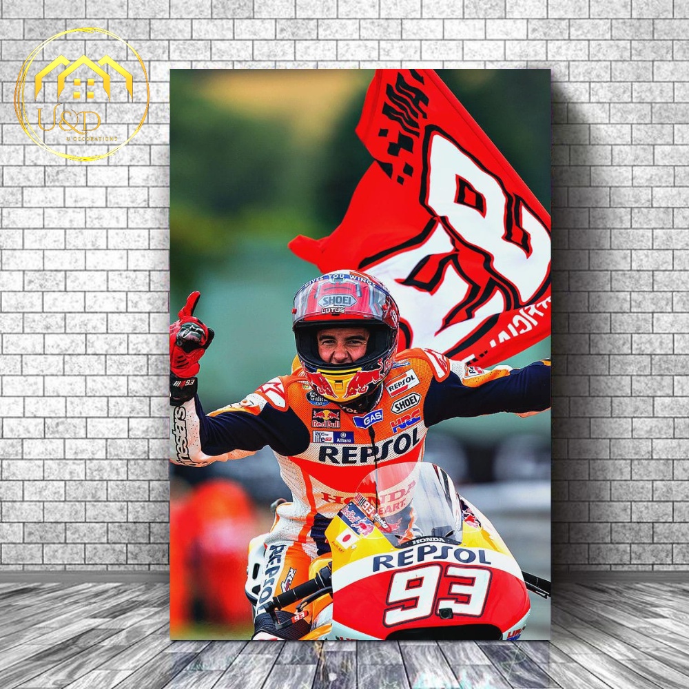 Jual POSTER KAYU MARC MARQUEZ - POSTER MARQUEZ - POSTER MOTOGP ...