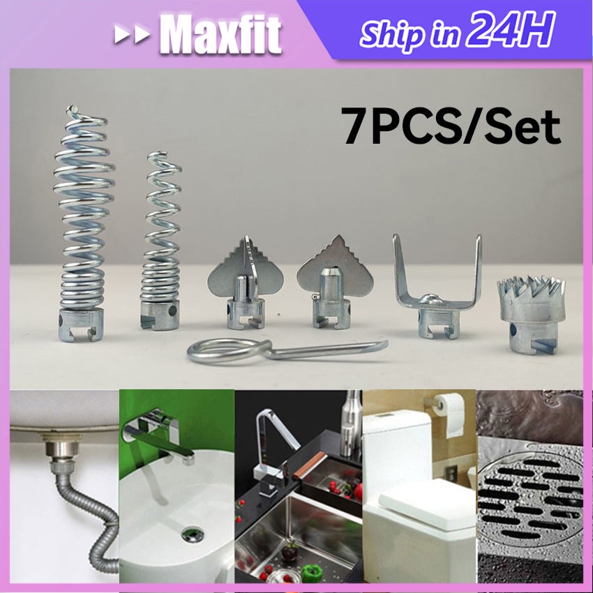 Jual 7Pcs/Set Cleaner Cutter Head for Drain Cleaner/Rooter Machine 16mm ...