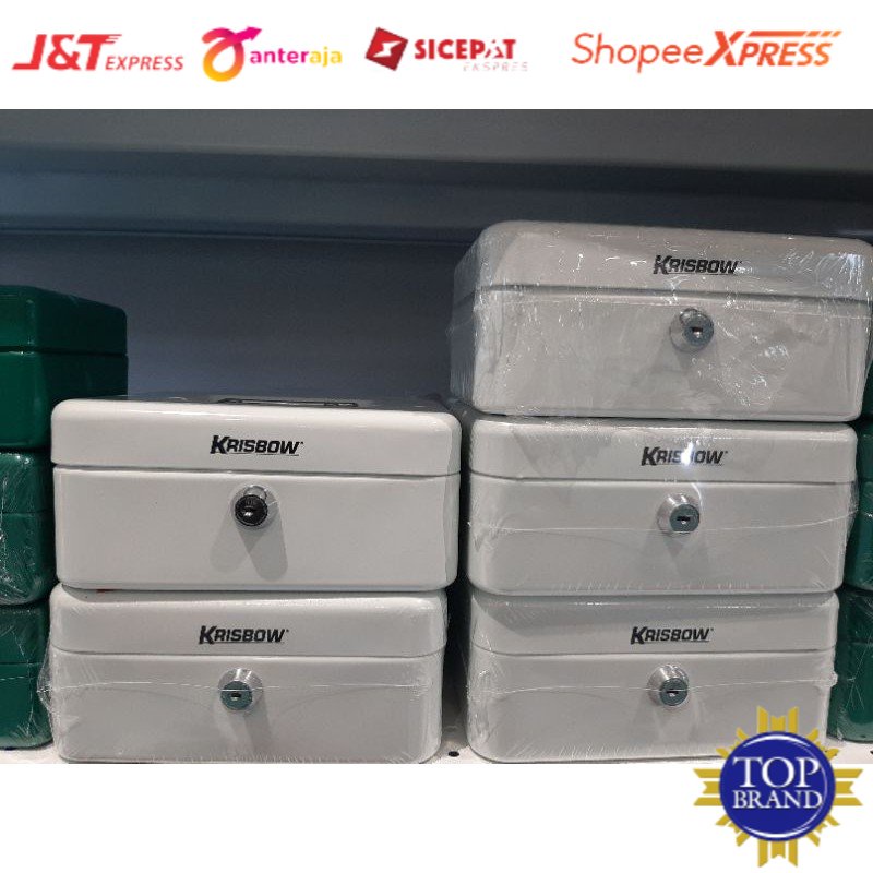 Jual cash box cash money safery box brangkas krisbow 20cm | Shopee ...