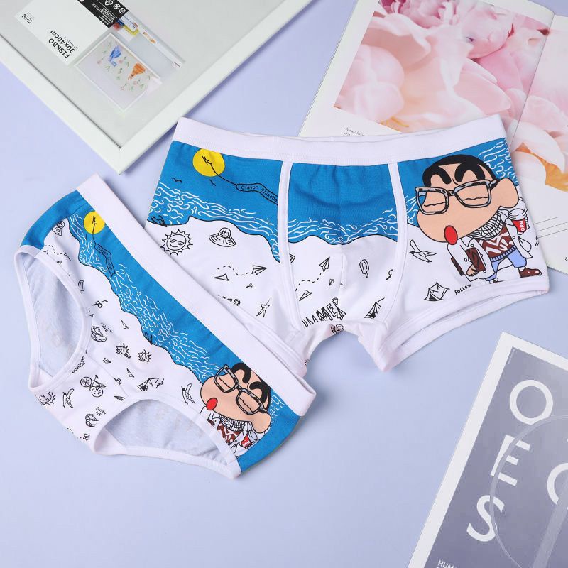 Jual Couple cartoon Crayon Shin-chan comfortable underwear | Shopee ...