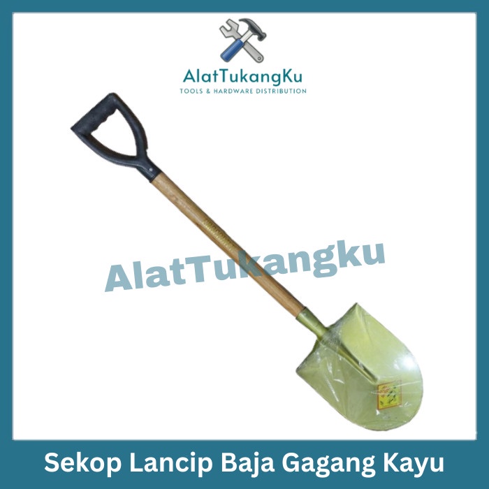 Jual Alat Sekop Lancip Baja Skop Pasir Gali Tanah Tukang Kebun Gagang ...