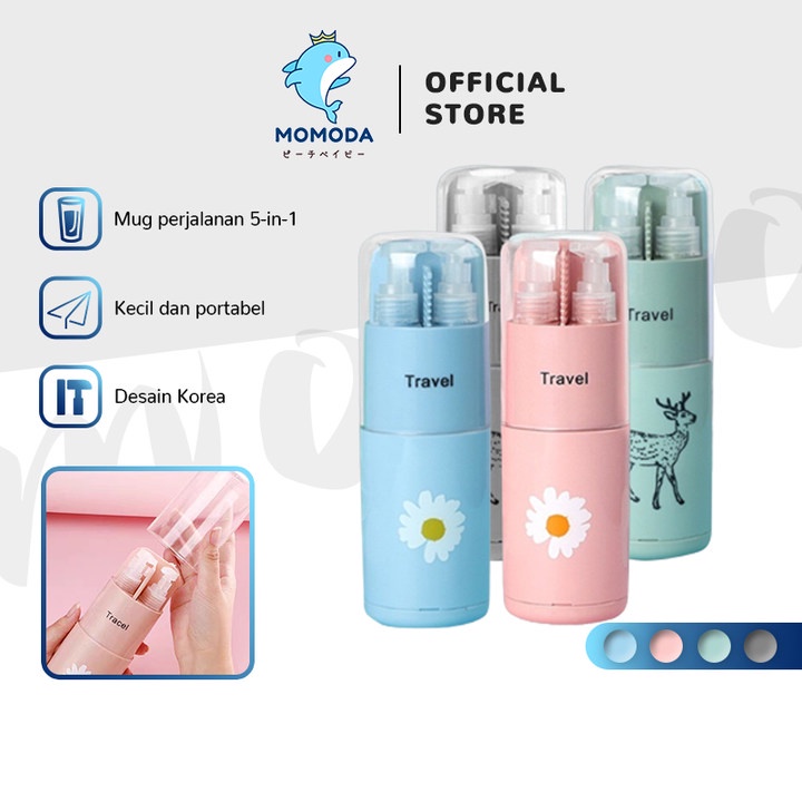 Jual MOMODA 5 in 1 Toiletries Kit Botol Travel Portable Tempat ...