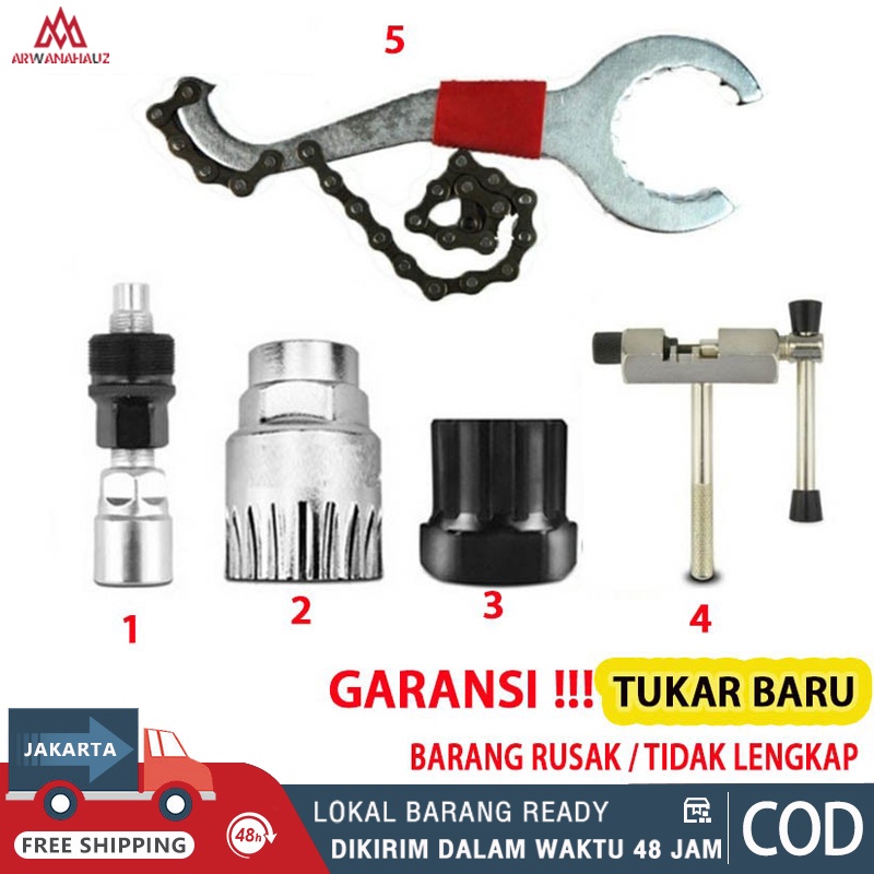 Jual 5in1 Kunci Sepeda Set/ Paket kunci Set sepeda/ Kunci BB KOTAK ...