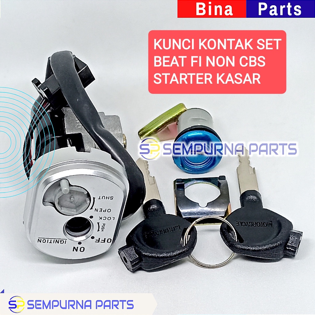 Jual KUNCI KONTAK SET BEAT FI NON CBS - BINA PARTS | Shopee Indonesia