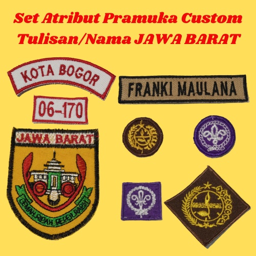 Jual Atribut Set PRAMUKA KOMPLIT Kwarda Jawa Barat Jabar cowo cewe ...