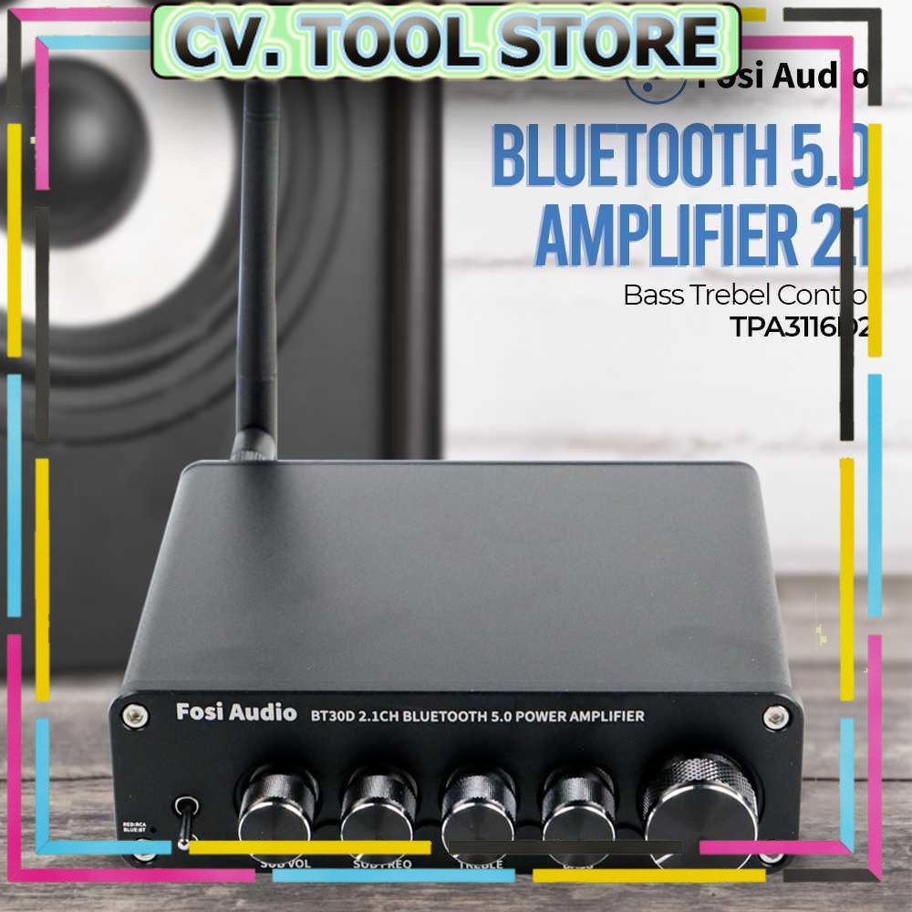 Jual TOOL STORE - Fosi Audio Bluetooth 5.0 Amplifier 2.1 with Bass and Treble Control - BT30D ...