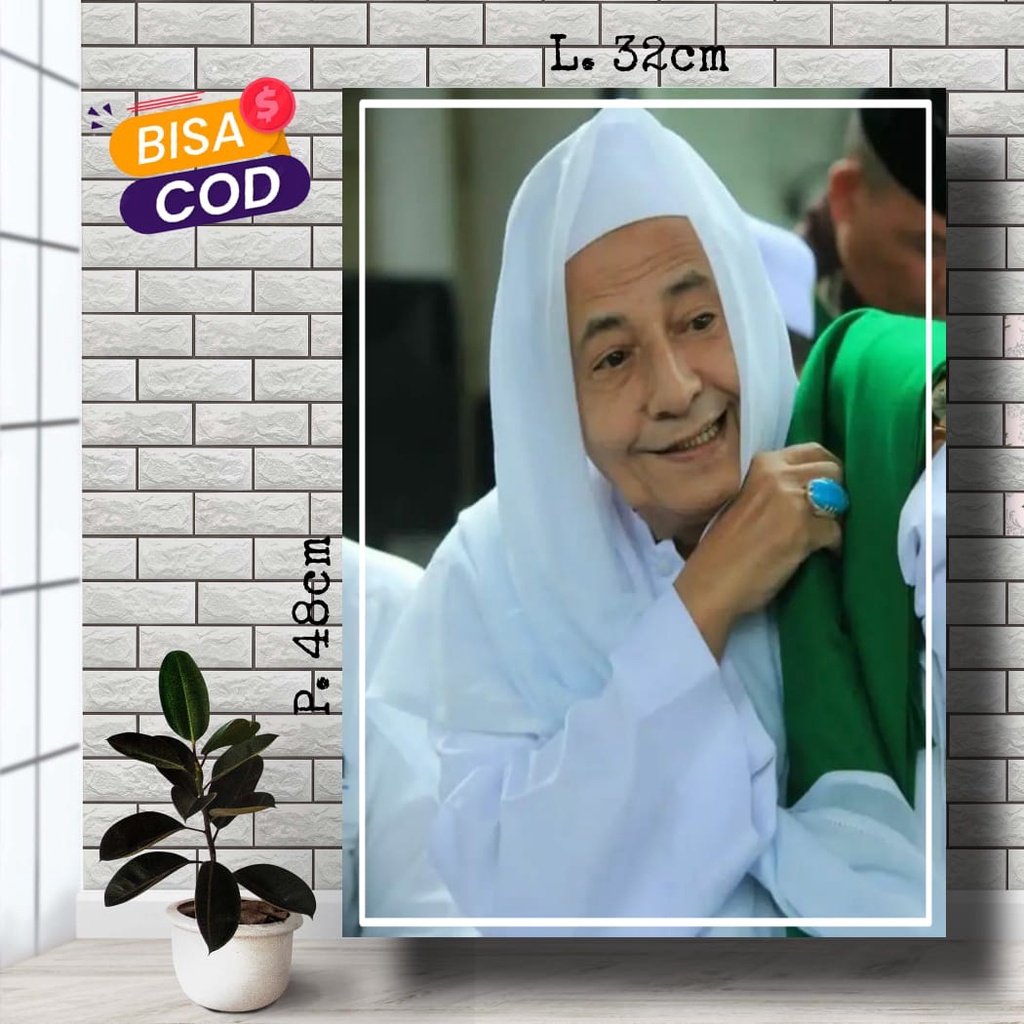 Jual POSTER HABIB LUTFI UKURAN BESAR 48X32 CM / FOTO HABIB DAN ULAMA ...