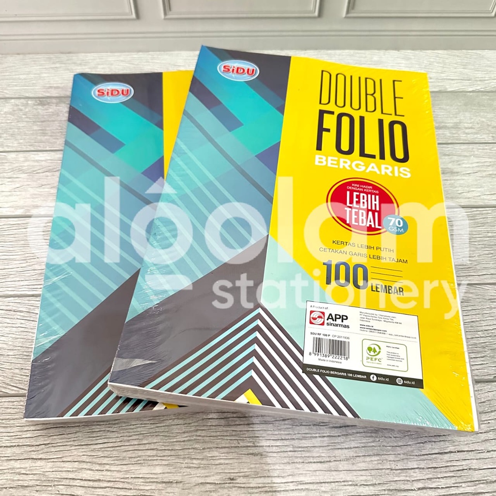 Jual ( 100 LEMBAR SATU PACK ) Kertas Double Folio Bergaris SIDU Sinar Dunia 100 Lembar | Shopee ...