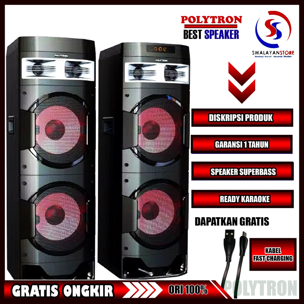 Jual POLYTRON Active Speaker PAS 10DF22 Garansi Resmi | Shopee Indonesia