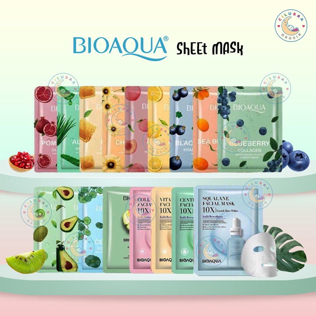 Jual BIOAQUA Sheet Mask Master Series || Plant || Flowers || Fruit ...