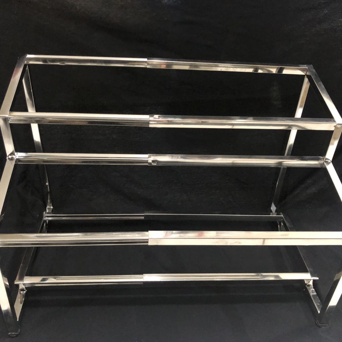 Jual Rak / Dudukan Food Pan 2 Tingkat / Level Stainless Garnish Rack ...