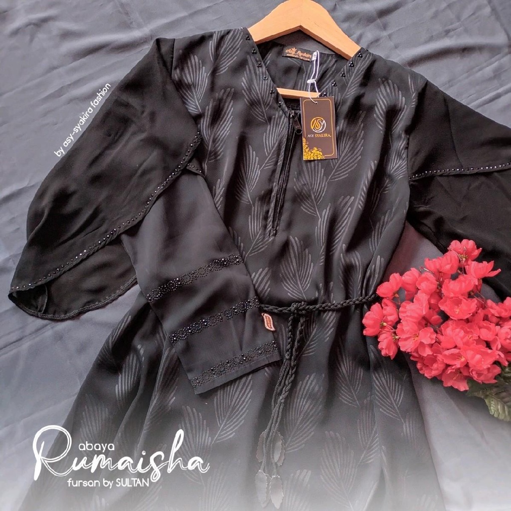 Jual ABAYA RUMAISHA | ABAYA EMBOS FURSAN SULTAN BY ASY-SYAKIRA FASHION ...
