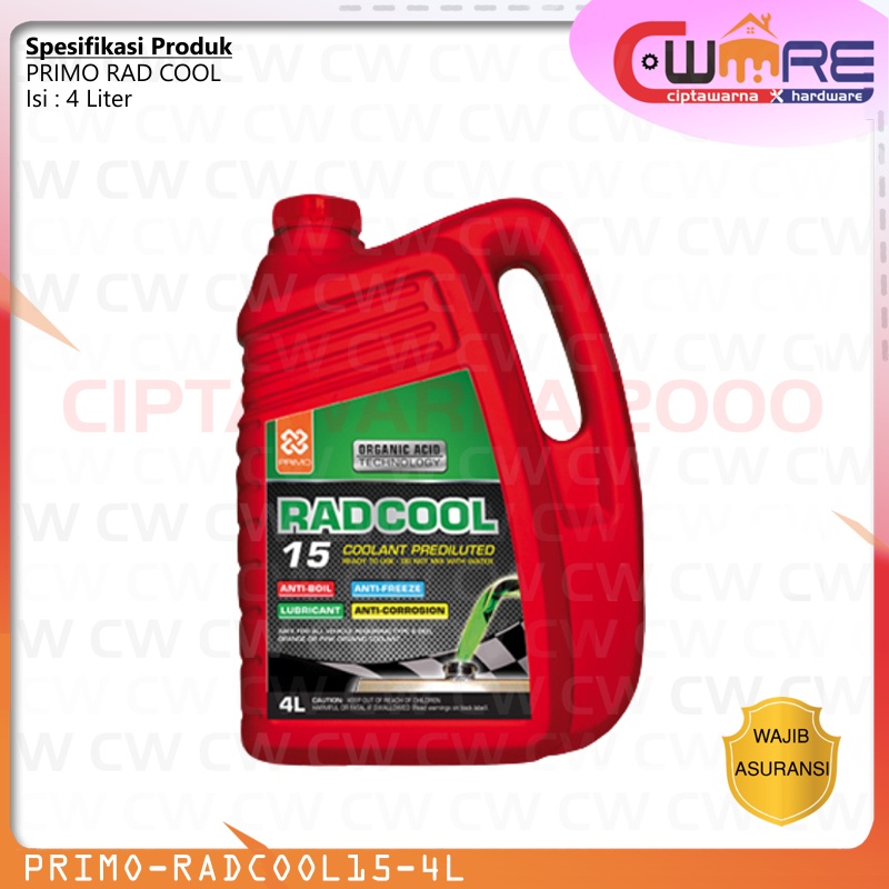Jual Primo Rad Cool Pendingin Radiator Coolant Mobil 15 4 Liter ...