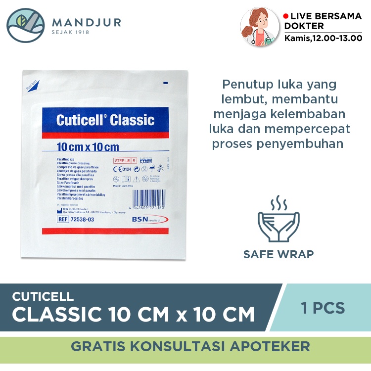 Jual Cuticell Classic 10 CM x 10 CM - Plaster Perawatan Luka | Shopee ...
