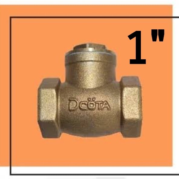 Jual Check valve 1 inch Kuningan Swing check valve 1" kuningan | Shopee ...