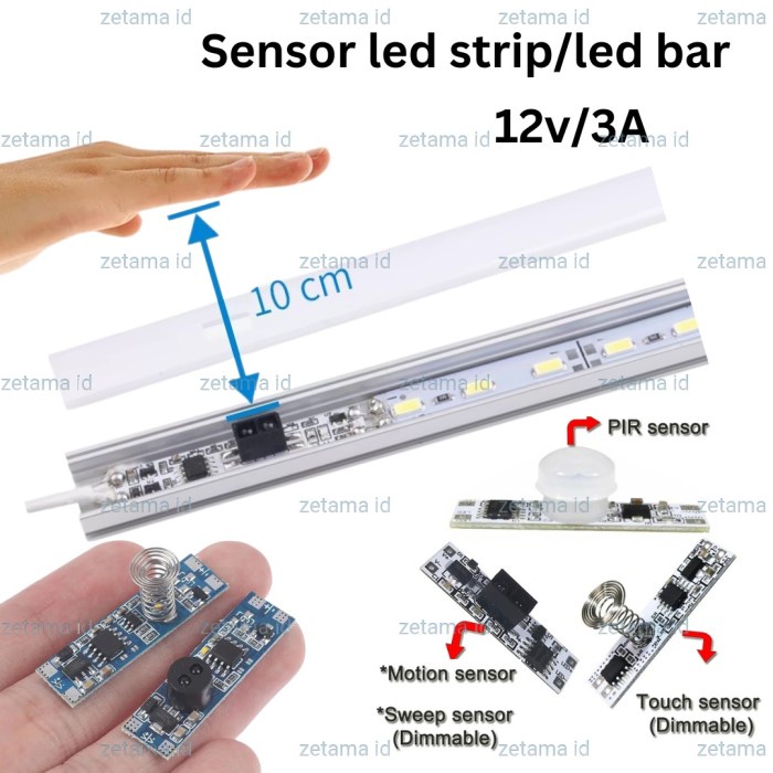 Jual Sensor Lampu Otomatis Led Strip 12v / Led Bar Sensor On Off ...