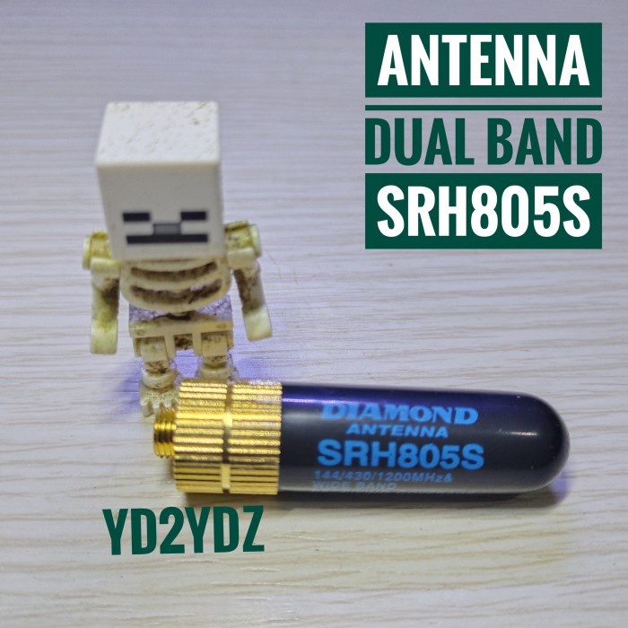 Jual antenna walkie talkie radio ht diamond srh805s dual band vhf uhf antena mini srh805 sma ...