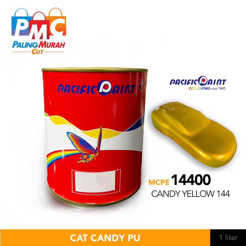 Jual Cat PU Pacific Paint Mixing Candy 1 Liter - Candy Yellow 144 ...