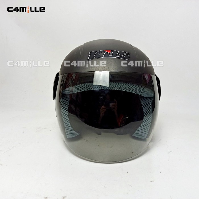 Jual HELM EVOLUTION POLOS GREY DOFF HALF FACE MODEL GM EVO | Shopee ...