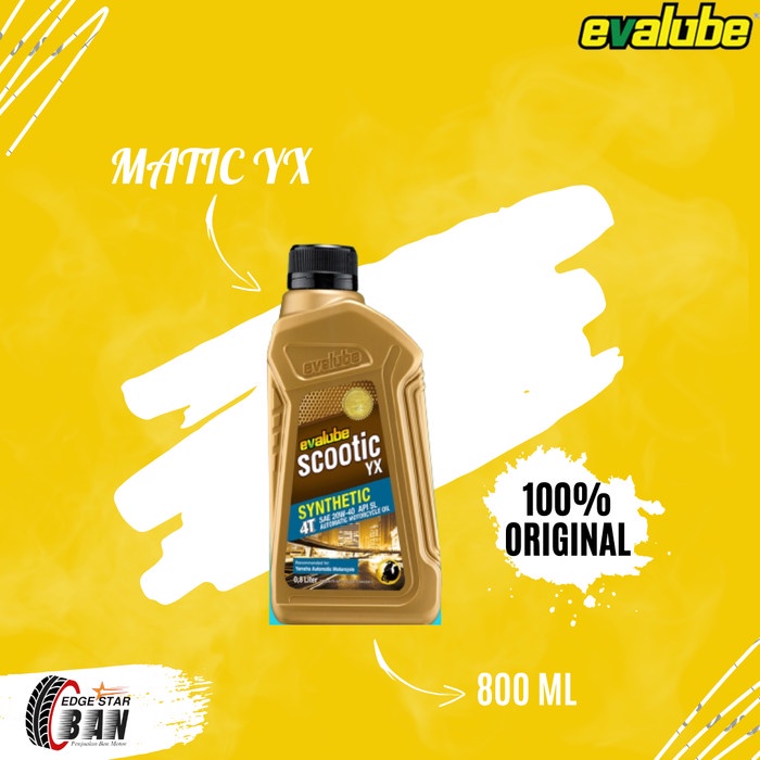 Jual OLI EVALUBE MATIC YX 20W/40-OLI MESIN EVALUBE MATIC YX 800ml ...
