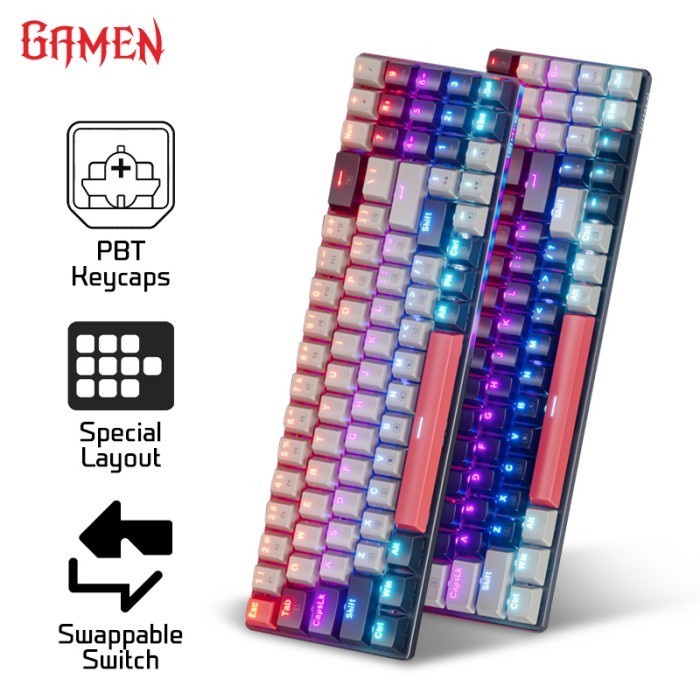 Jual GAMEN Titan Elite Mechanical Pluggable Switch Gaming Keyboard ...