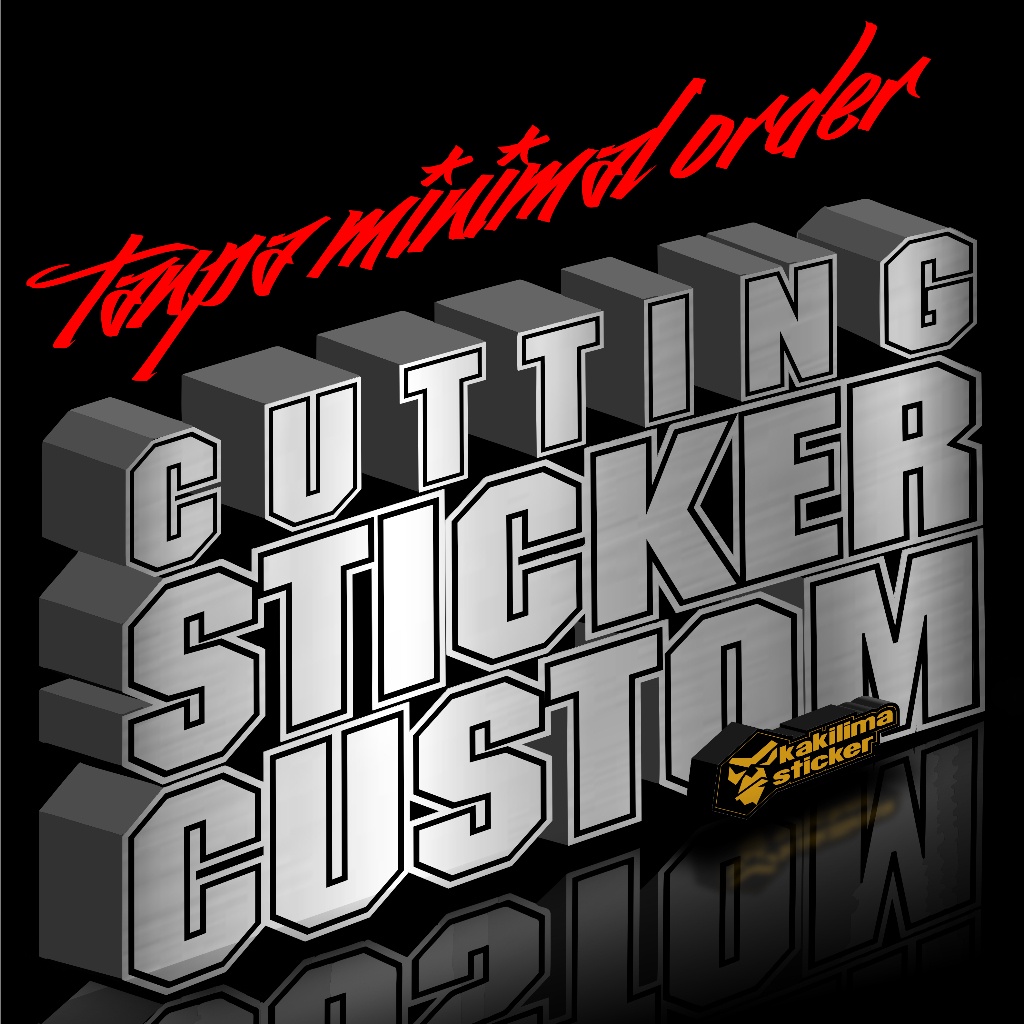Jual Cutting Sticker Custom Desain Suka-suka, Custom Cutting Sticker ...