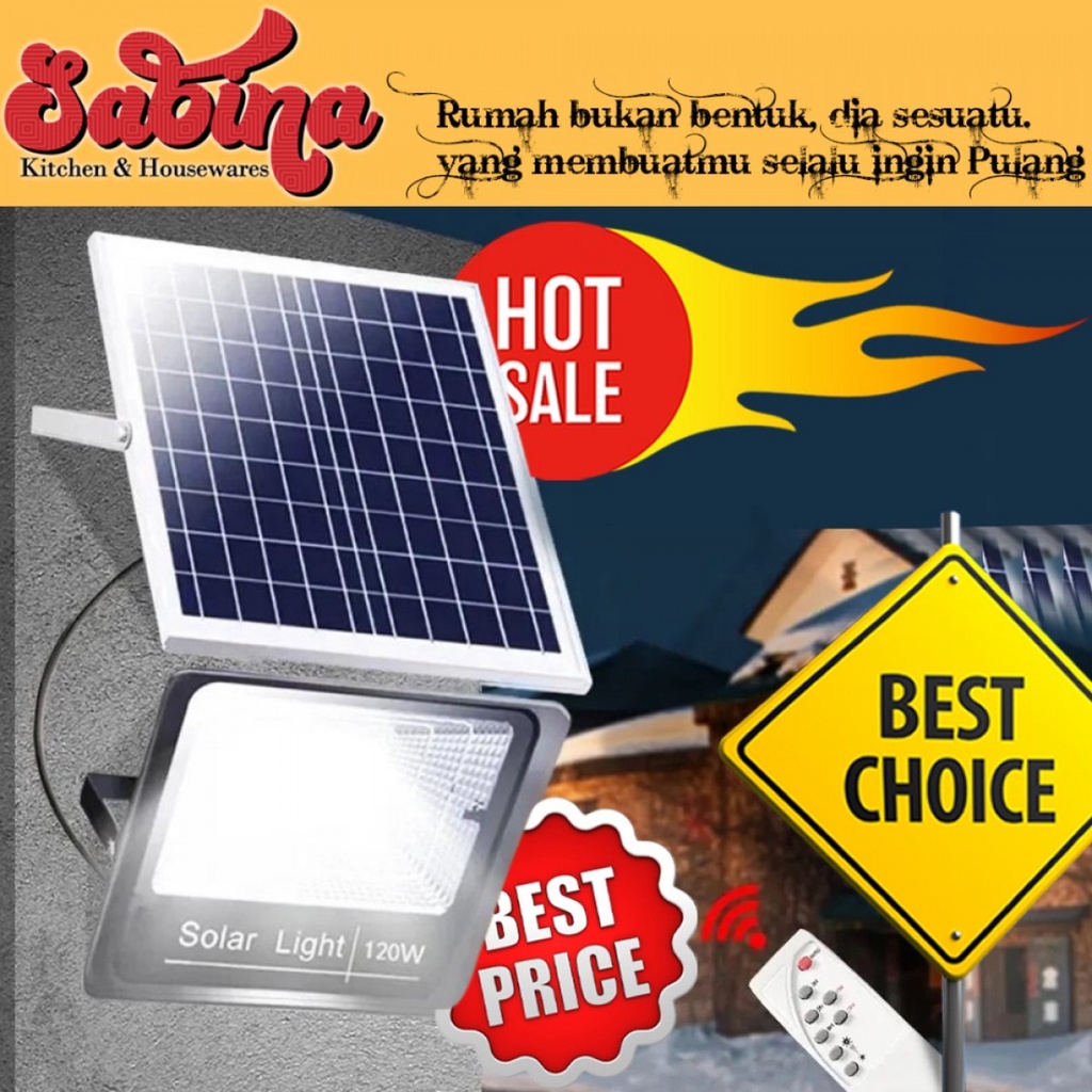 Jual Lampu LED Solar Panel Outdoor Light IP67 Cool White 65W 3000mAh ...
