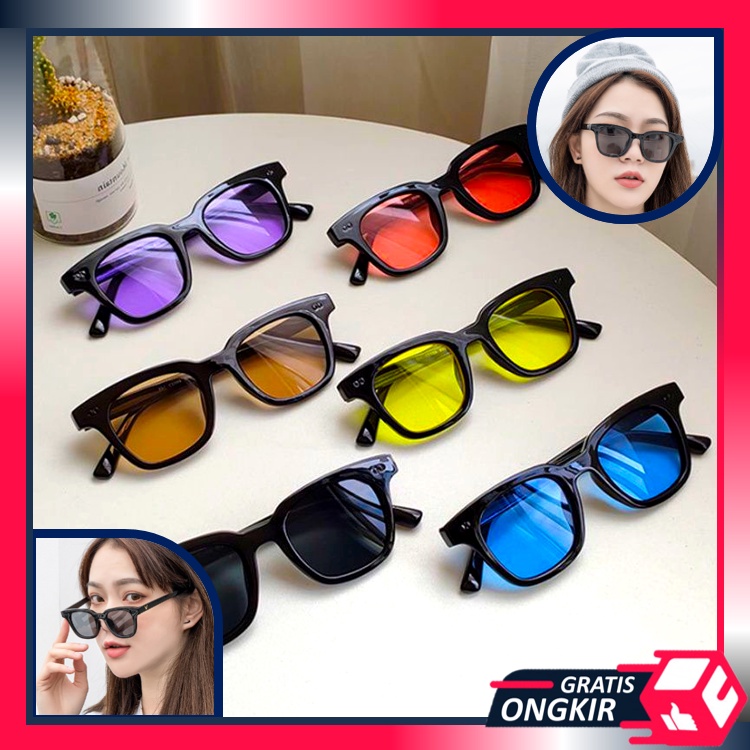 Jual Gratis Ongkir - F5327 Kacamata Retro Lensa Warna-Warni / Kacamata ...