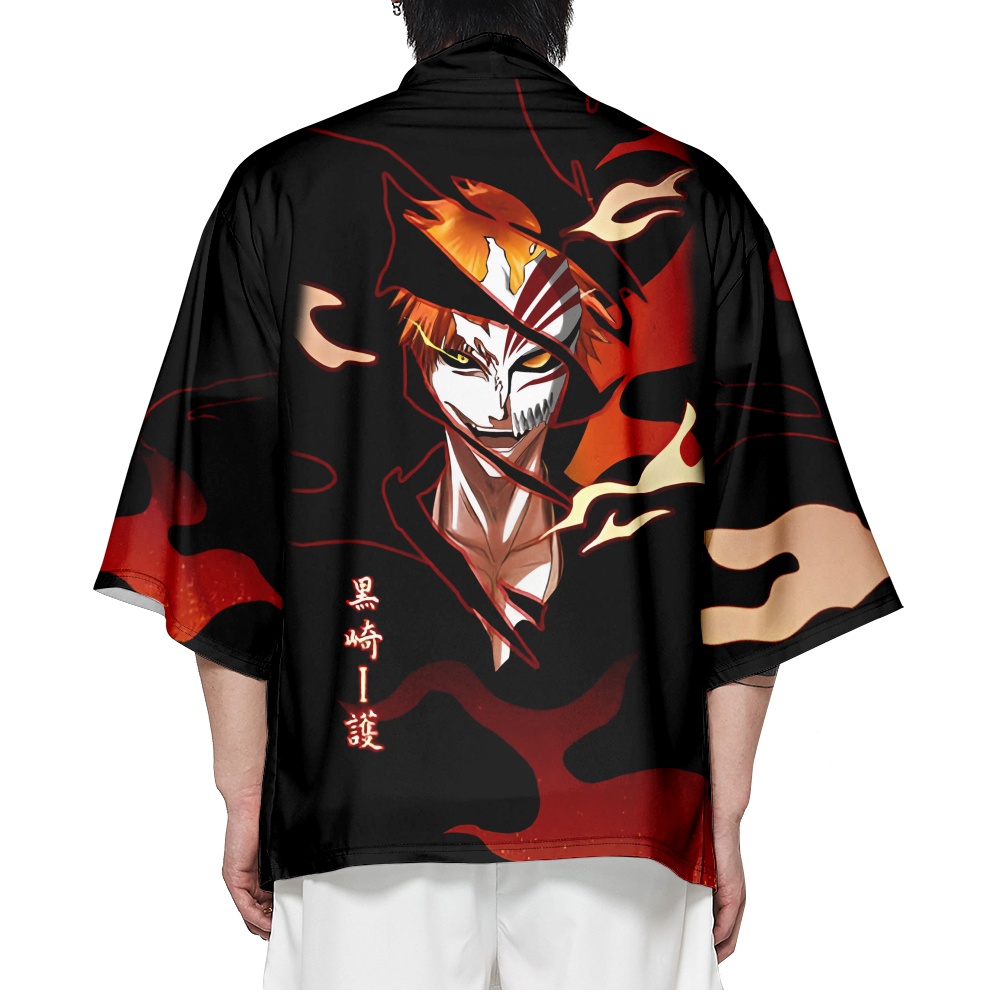 Jual New 2023 BLEACH COS Cosplay Hitam Pria Wanita Kimono Japan Hanori ...