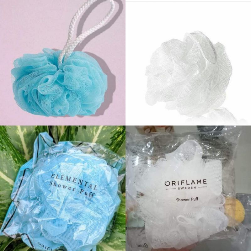 Jual Original Elemental Shower Puff/Shower Puff Oriflame | Shopee Indonesia