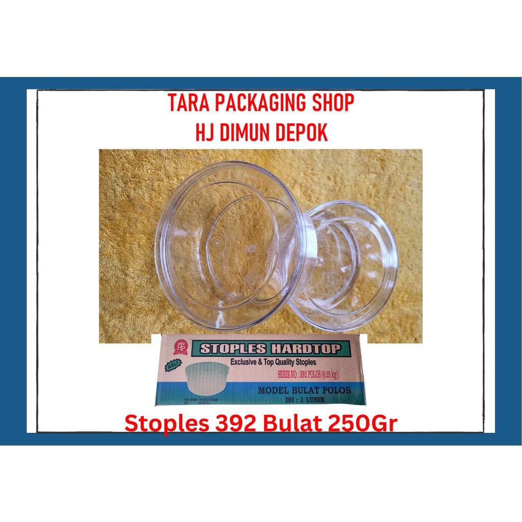 Jual Hardtop 392 Stoples Plastik Bulat 250 Gr | Shopee Indonesia